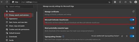 Turn On Or Off Smartscreen For Microsoft Edge In Windows