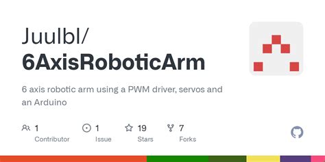 Github Juulbl6axisroboticarm 6 Axis Robotic Arm Using A Pwm Driver Servos And An Arduino