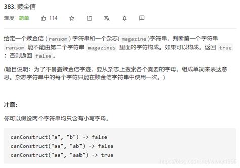 Python 词频统计字典使用小技巧，以leetcode 383为例子getc0 Csdn博客