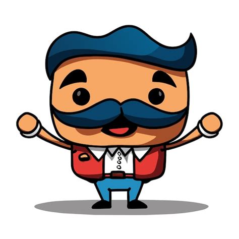 Premium Vector Bearded Man