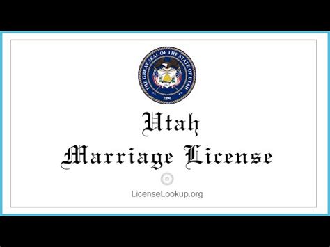 How Do You Obtain A Marriage Certificate In Utah