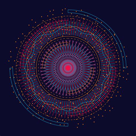 Big Data Fractal Element Visualization 182475 Vector Art At Vecteezy