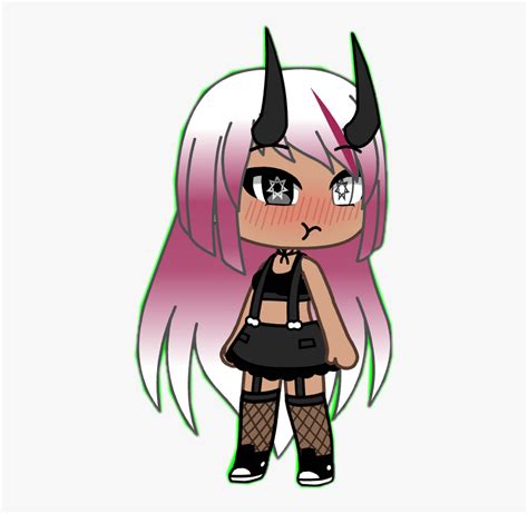 Gacha Gachalife Life Pink Mad Staring Help Biting Draw A