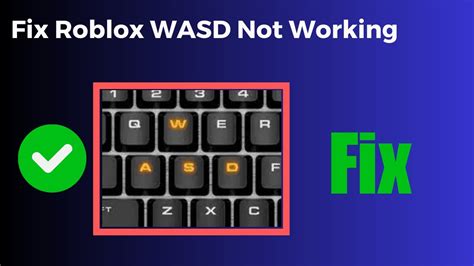 How To Fix Roblox Wasd Not Working Youtube