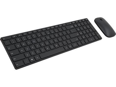 Microsoft Designer Bluetooth Desktop Keyboard And Mouse Black Utra Thin Wireless Bluetooth