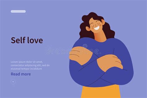 Self Love Website Concept Love Yourself Take Time For Your Self