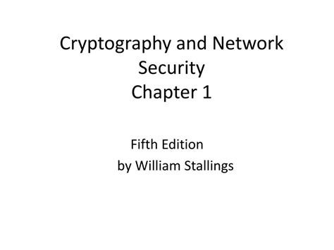 Ppt Cryptography And Network Security Chapter 1 Powerpoint