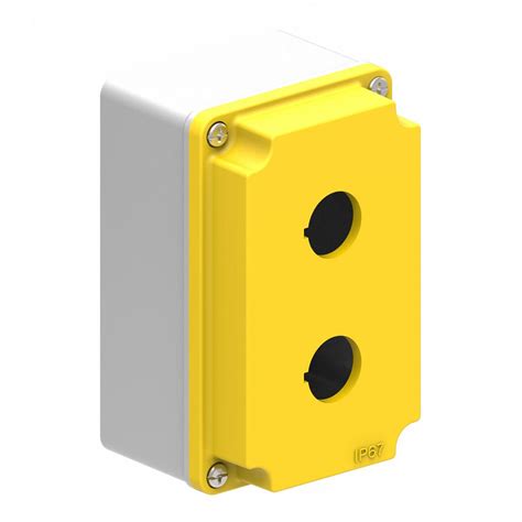 Behuizing Leeg 2 Gaten Metaal Geel 60 Lpzm2a5 Calpe