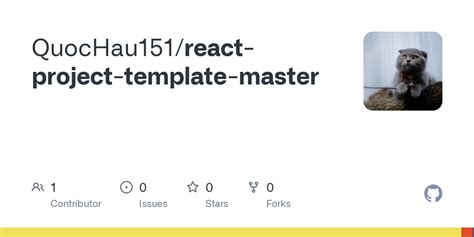 GitHub QuocHau React Project Template Master