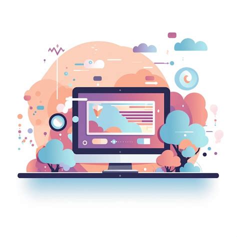 premium vector internet icon technology vector communication illustration business web network