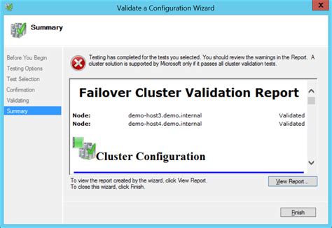 Validate A Windows Server Failover Cluster