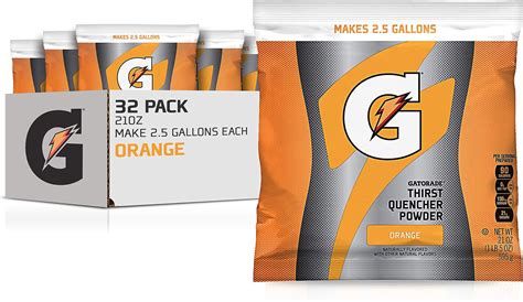 Gatorade Powder Bag Orange 21 Ounce Pack Of 32 Health