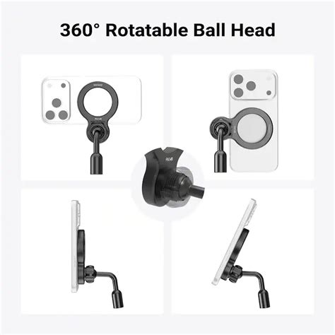 Neewer Basics Magnetic Phone Tripod Mount Adapter 360° Ball Head