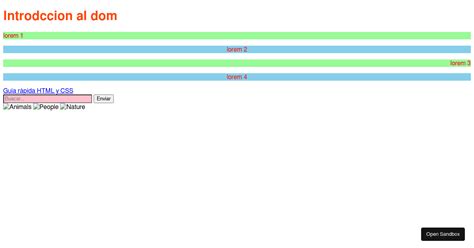 FundamentosDOM Codesandbox