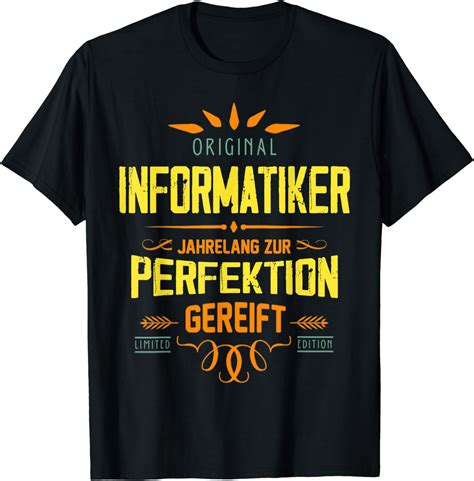 Herren Informatiker Programmierer Lustiger Spruch Ironie T Shirt