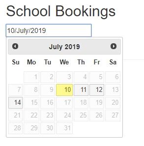 C Populating Jquery Datepicker With Specific Dates Stack Overflow