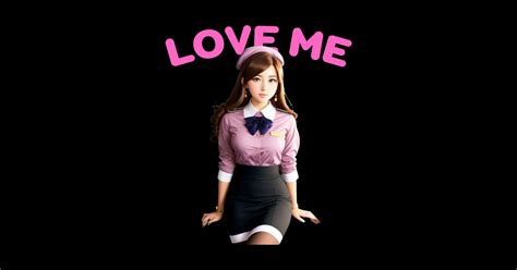 Anime Girl Love Me Beautiful Woman Anime Cosplay Anime Girl Sticker