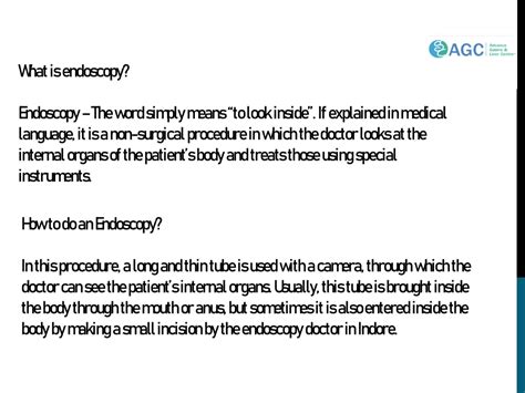Ppt What Is Endoscopy Why It Is Done Powerpoint Presentation Free
