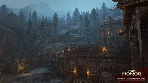 Snow Pine Trees Video Games Trees Digital Art Village Video Game