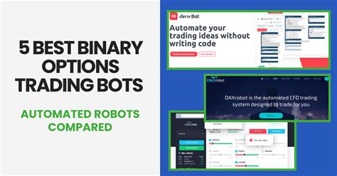 List Of The 5 Best Binary Options Trading Bots Compared