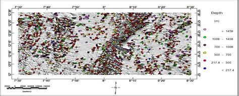 Euler Deconvolution Solutions Plotted On Shaded Relief Map Of Svd Download Scientific Diagram