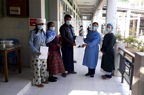 ဂန့်ဂေါမြို့ ခရိုင်ပြည်သူ့ဆေးရုံတွင် ဆေးကုသမှုခံယူနေသည့် ကိုဗစ် ၁၉ ရောဂါ အတည်ပြုလူနာ ၅ ဦး က