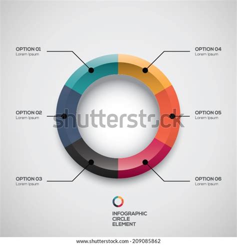 Infographic Ui Styled Business Pie Chart Stock Vector Royalty Free 209085862 Shutterstock