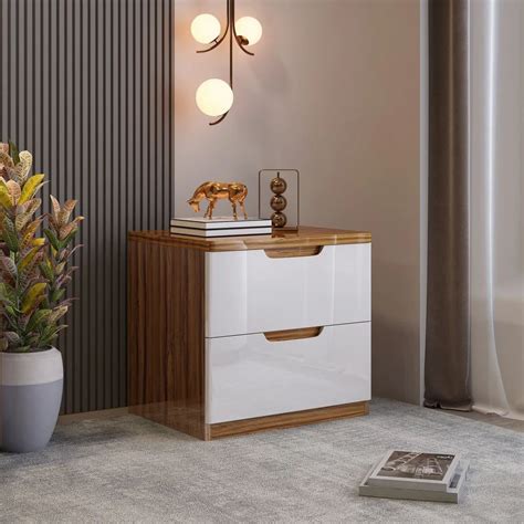 Wild Oak White Mdf Bed Side Table At Rs 3540piece Bedside Tables