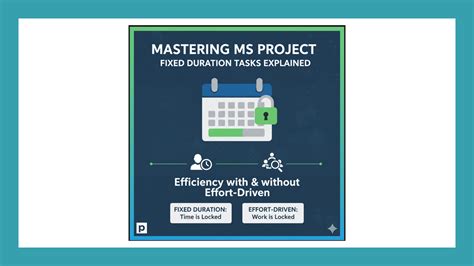 Mastering Ms Project Fixed Duration Tasks And Effort Driven Scheduling