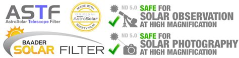 Baader 5 0 Od Astrosolar Telescope Filter 160mm