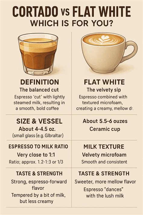 Cortado Vs Flat White Which Is For You Richards Diary