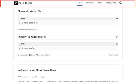 Scroll Keep 主题使用手册