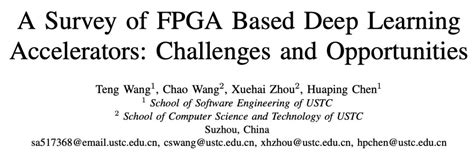 基于fpga的深度学习加速器综述：挑战与机遇 腾讯云开发者社区 腾讯云