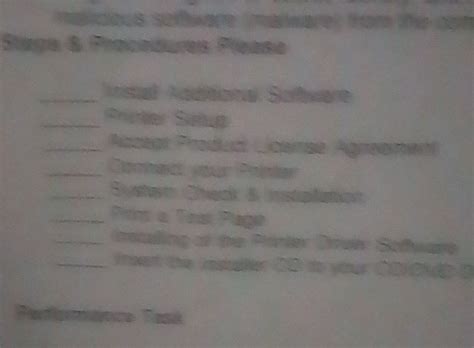 Steps Procedures Please Install Lexmark StudyX