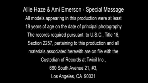 Allie Haze Massage With Ami Full Wmv Total Control Deep Sensual