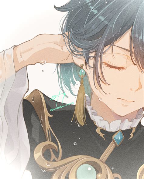 Xingqiu Genshin Impact Drawn By Misoshiru Umai Danbooru