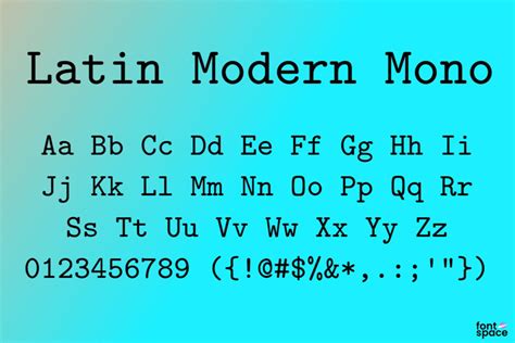 Latin Modern Mono Font Gust E Foundry Fontspace
