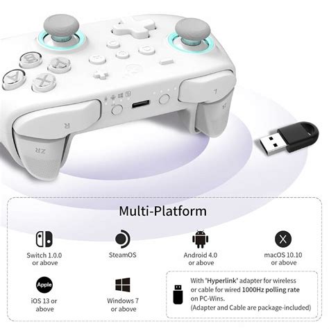 GULIKIT KK MAX CONTROLLER COLOR WHITE Blanco KINGKONG MAX CONTROLLER WITH BACK