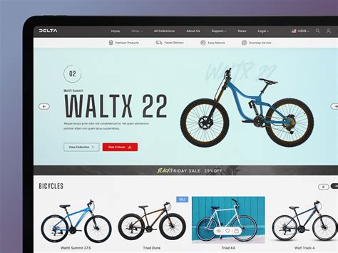Bicycle Website Ecommerce By Quadrant Technology On Dribbble