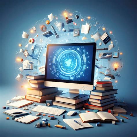 Premium Ai Image Online Learning Concept Ai Generative