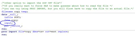 Export To Zip Txt And Then Import Sas Support Communities