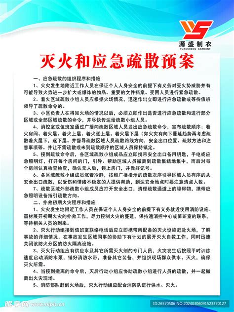 灭火和应急疏散预案设计图广告设计广告设计设计图库昵图网