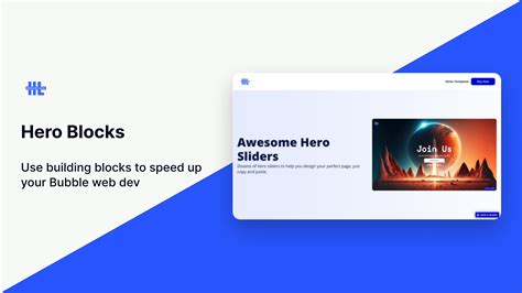 Hero Blocks Template Bubble