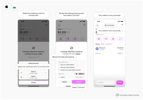 How To Connect My Wallet To A Site Dapp Using Wallet Connect Uniswap Labs