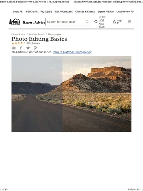 Photo Editing Basics Pdf