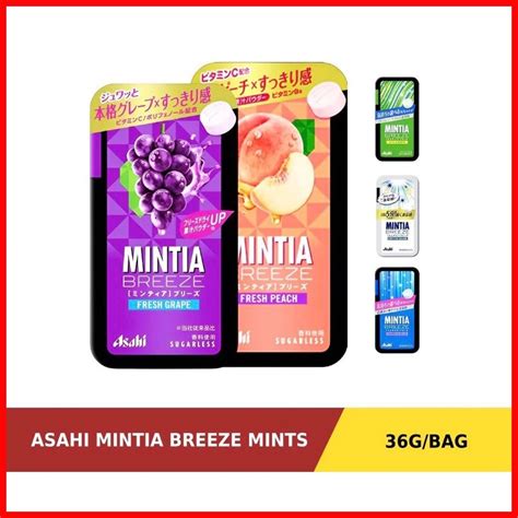 ⊕ ♣ Asahi Mintia Breeze Sugarless Mint Candies Made In Japan Shopee
