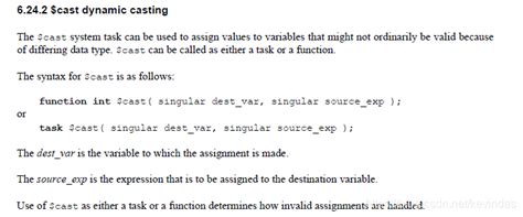 Systemverilog中的类型向下转换 Systemverilog 向下类型转换 Csdn博客