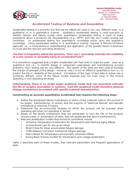 Accelerated Testing Systems Pdf Reliability Engineering Fatigue Material