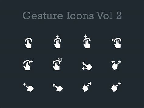 Free Gesture Icons For Designers And Developers Naldz Graphics