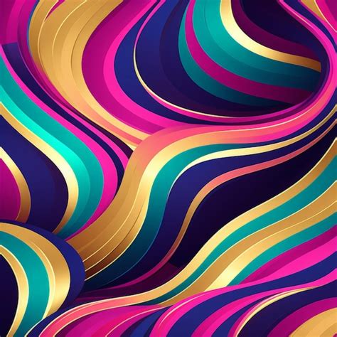 Premium Vector Abstract Colorful Wavy Backgroundabstract Colorful Wavy Background